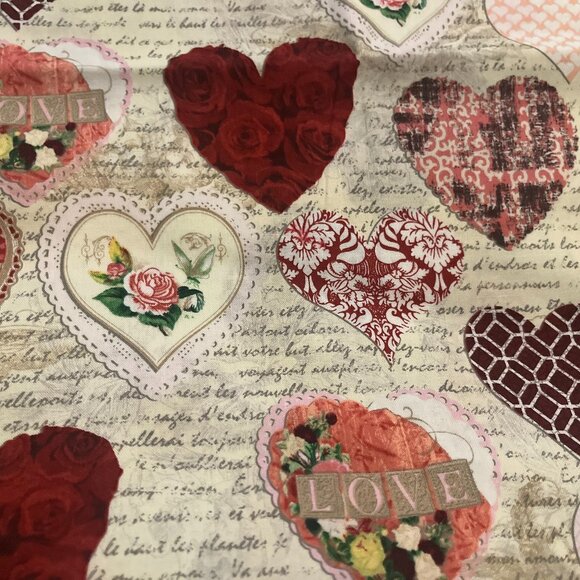 Handmade | Bedding | Romantic Victorian Hearts Handmade Cotton ...